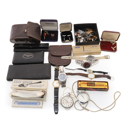 A SMITHS STAINLESS STEEL CASED STOP WATCH. Clocks & Watches - Pocket ...