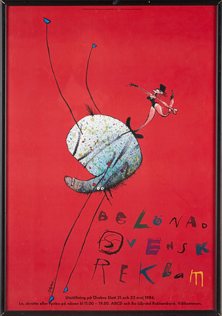 AFFISCH "Belönad svensk reklam". Konst - Grafik - Auctionet
