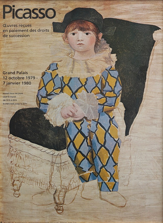 EXHIBITION POSTER, offset print, Pablo Picasso, SPADEM Paris, France ...