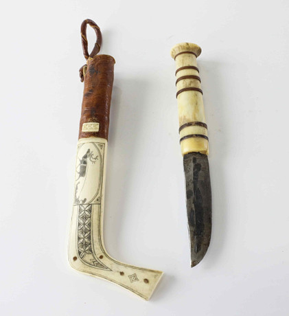 PER ERIK SVONNI. Sami knife, Rautas, signed, made in the 1930s. Weapons ...