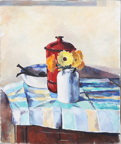 J. PLA. Still life. Art - Paintings - Auctionet