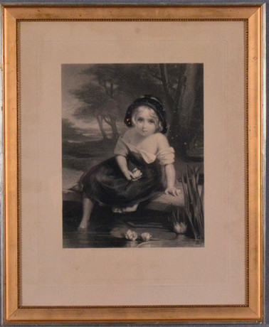 "The Water Lily". Copper engraving, Ferdinand Joubert after Edward ...