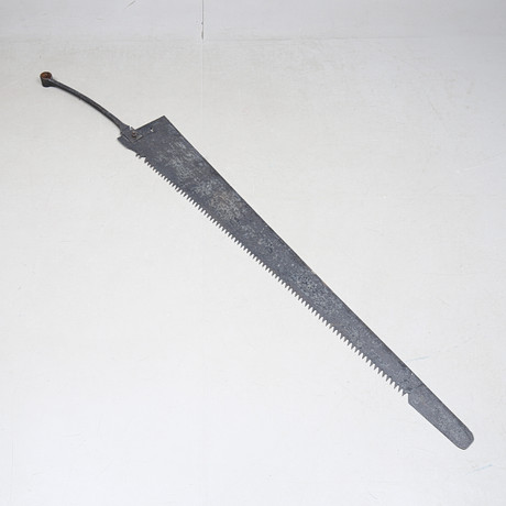 ICE SAW, sheet metal, wrought iron, early 20th century. Swedish Folk ...