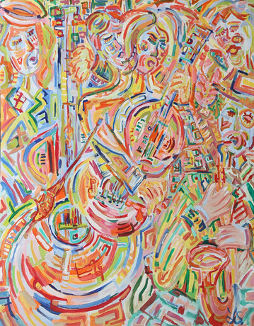 JEAN SCHÄFER. gitarrist. Konst - Måleri - Auctionet