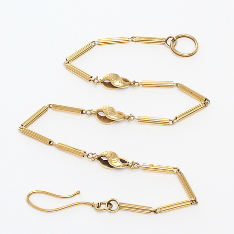 CLOCK CHAIN, 18k gold, 1900s. Clocks & Watches - Pocket & Stop Watches ...