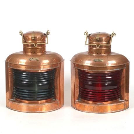 LANTERNOR, ett par, koppar. Belysning & Lampor - Övrig belysning ...