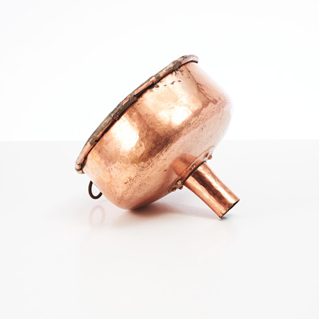 FUNNEL, copper, 19th century, monogram signature. Silver & Metals ...