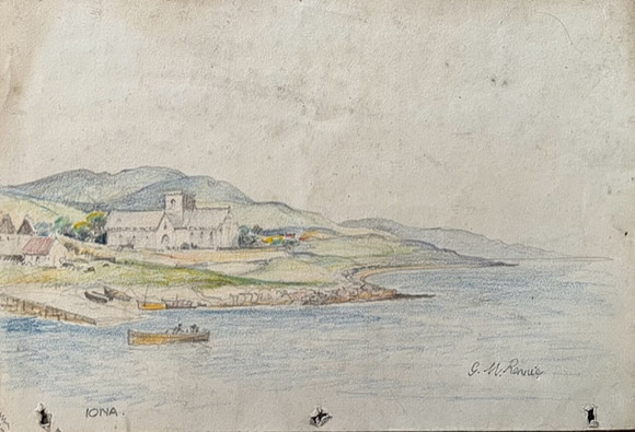 GEORGE MELVIN RENNIE (1874 - 1. IONA. Art - Drawings - Auctionet