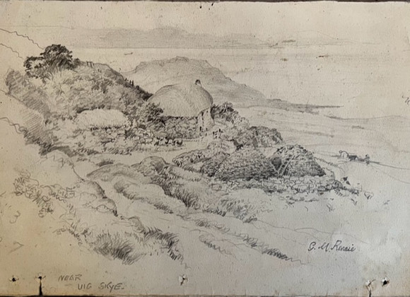 GEORGE MELVIN RENNIE (1874-1953). NÄRA UIG SKYE & BARONIAL CASTLE ...