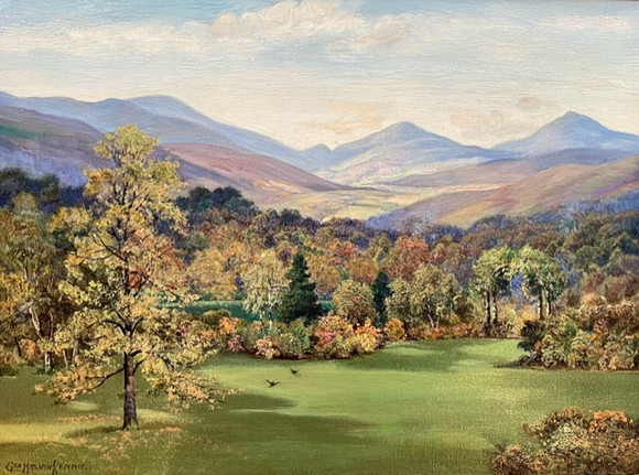 GEORGE MELVIN RENNIE (1874-1953). THE PENTLAND HILLS. Art - Paintings ...