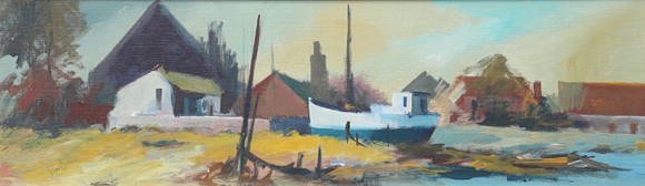 LARS HALL. "Bornholm". Olja på duk, signerad. Konst - Måleri - Auctionet