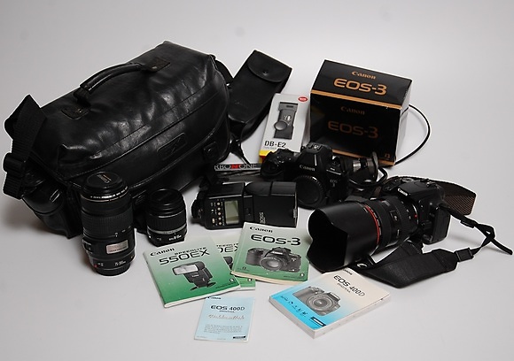 CAMERA, Canon EOS 400 D, digital, Canon EOS-3, Carbon stand. Photo ...