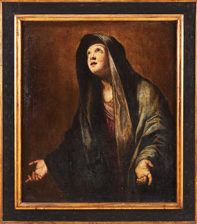 ITALIENSK SKOLA. 1600-talets andra hälft, Jungfru Maria. Konst - Måleri ...