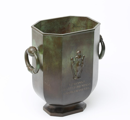 JUST ANDERSEN. Vase, patinated bronze, GAB, 1930s/40s. Silver & Metals ...