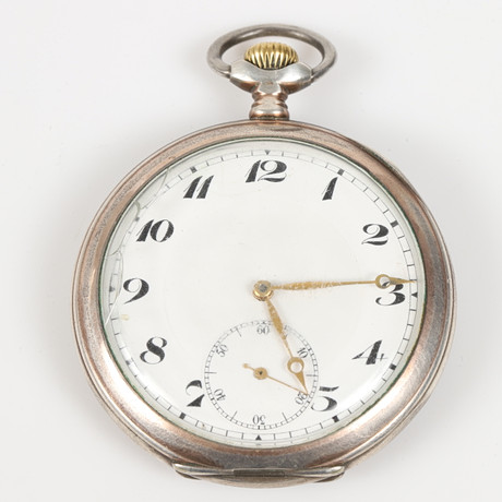 POCKET WATCH, silver. Clocks & Watches - Pocket & Stop Watches - Auctionet