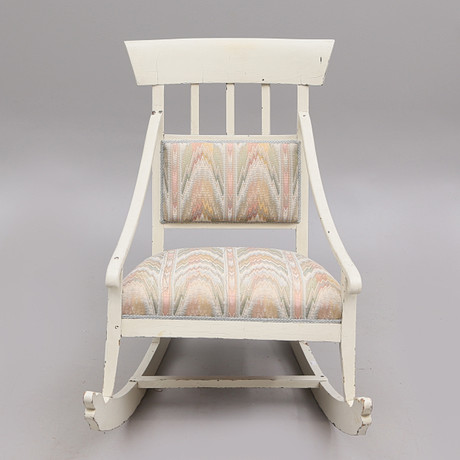 ROCKING CHAIR, 1850s. Furniture - Armchairs & Chairs - Auctionet