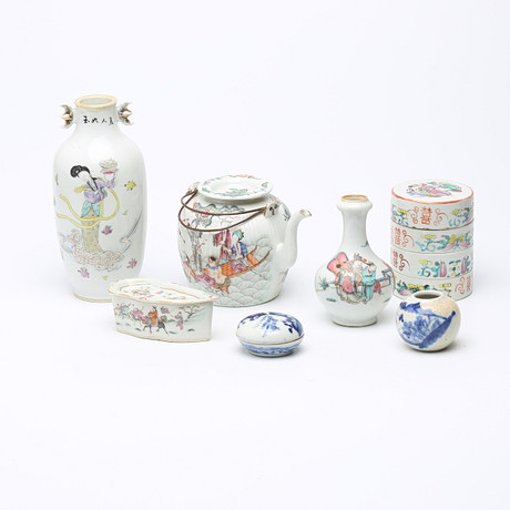 A Collection OF CHINESE PORCELAIN, 7 parts, 19th-20th century. Ceramics ...