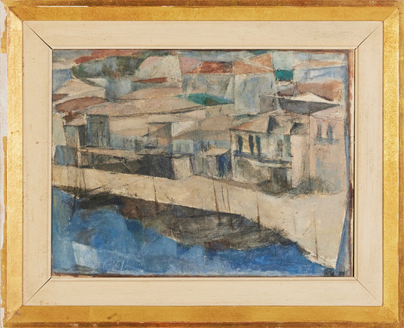 KARL GRANQVIST. (1921-1994): "Hydra", oil on canvas, monogram signed ...