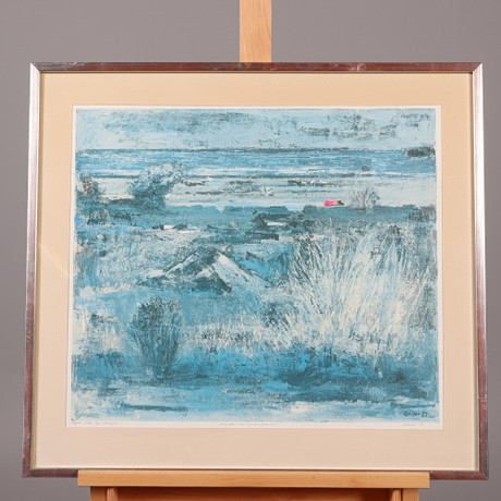 ERIK EMANUELSSON. LITOGRAFI, signerad och numrerad 8/25. Konst - Grafik ...