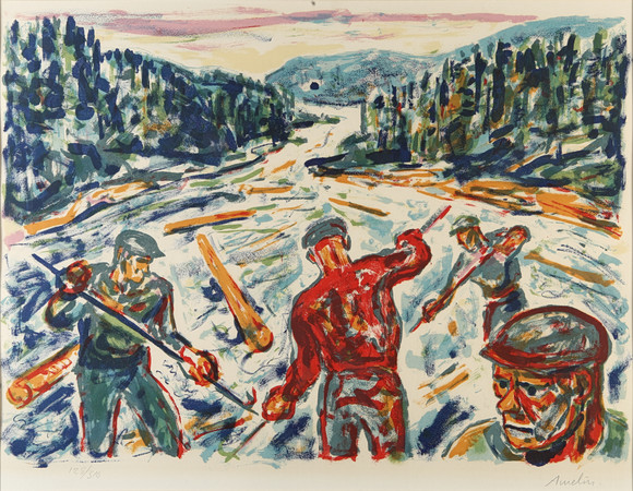 ALBIN AMELIN. litografi, signerad, numrerad 128/310. Konst - Grafik ...