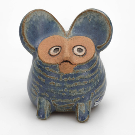 LISA LARSON. Figurin, "Spökmus", stengods, Gustavsberg. Keramik ...