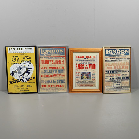 VINTAGE THEATRE POSTERS - SHOREDITCH EMPIRE, BATH PALACE THEATRE ...