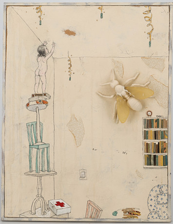 ANNA-CARIN ENGLUND. "Fly", mixed media on Board, signed. Art ...