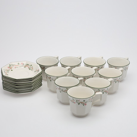 COFFEE SET, 19 pieces, "Eternal Beau", Johnson Brothers, England ...