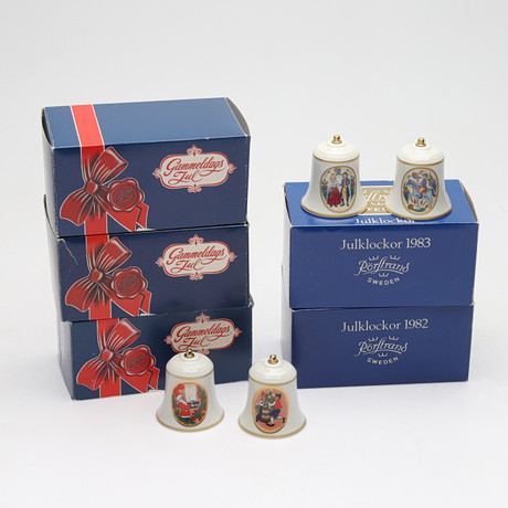 JULKLOCKOR, porslin, 14st, Rörstrand. Keramik & Porslin - Europeiskt ...