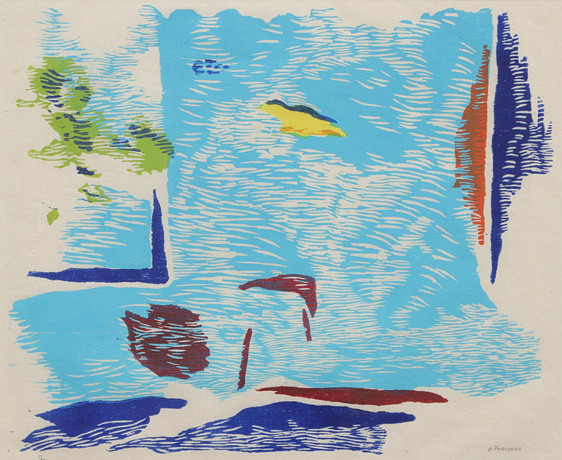 EVA FORSBERG-SJÖGREN. Lithograph, composition, signed, numbered 7/100 ...