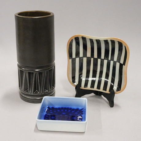 THREE PARTS CERAMICS, IRMA YOURSTONE, STIG LINDBERG AND CARL-HARRY ...