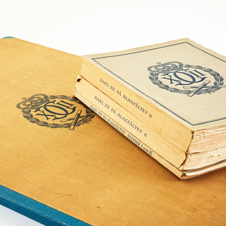 BÖCKER, Karl XII på Slagfältet, Generalstaben, PA Norstedts förlag 1918 ...