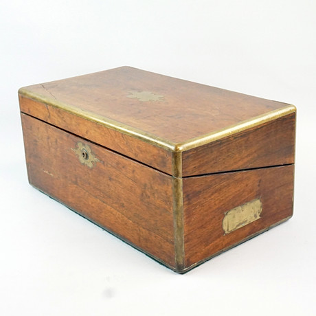 WRITING CHEST with maple compartment, mahogany, probably England, last ...