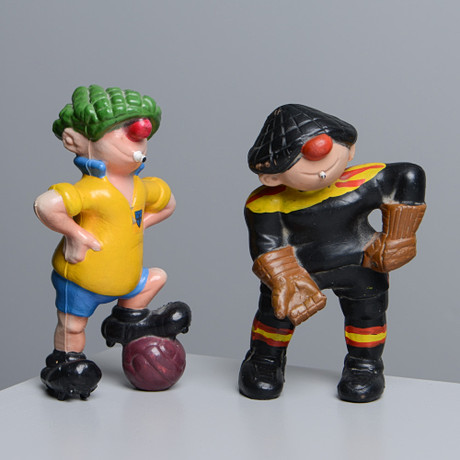 TUFFA VIKTOR, 2 figurer, gummi, 1970-tal. Leksaker - Leksaker - Auctionet