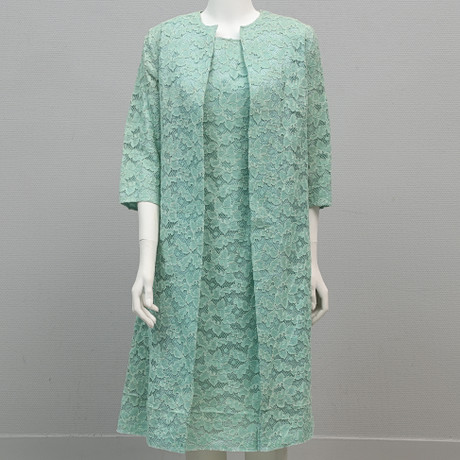 KLÄNNING & KAPPA, 2 delar, mintgrön. Vintagekläder & Accessoarer ...