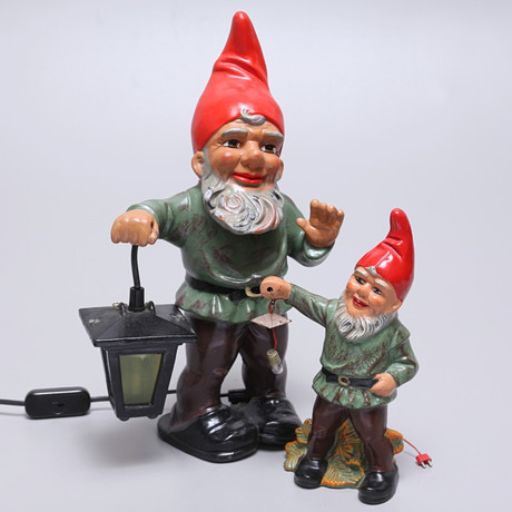 TOMTAR, 2 st, Heissner, elektrifierade, Tyskland. Keramik & Porslin ...