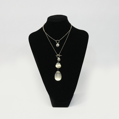 DRAKENBERG SJÖLIN. COLLIER, LEAF MIXED, SILVER. Smycken & Ädelstenar ...