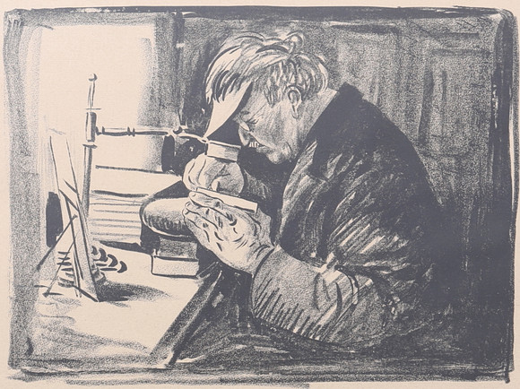 ALBERT ENGSTRÖM. "The xylograph was xylographed". Graphic sheet ...