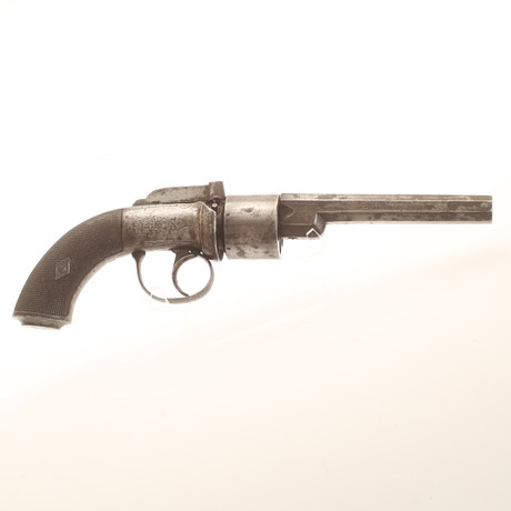 BLOCK LOCK REVOLVER, Transitional model, England, mid 19th century ...