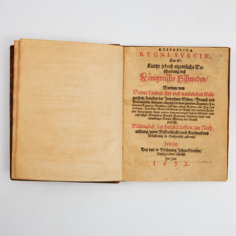 SWEDISH PROPAGANDA, 30-YEARS WAR. Böcker, Kartor & Handskrifter ...