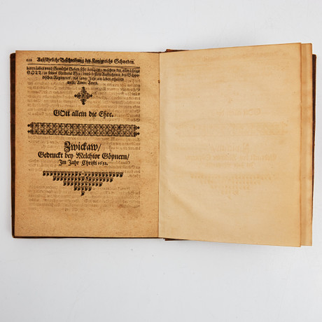 SWEDISH PROPAGANDA, 30-YEARS WAR. Böcker, Kartor & Handskrifter ...