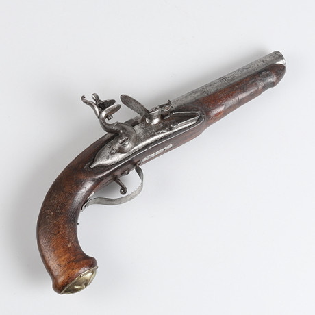 FLINT LOCK PISTOL, first half of the 19th century. Weapons & Militaria ...