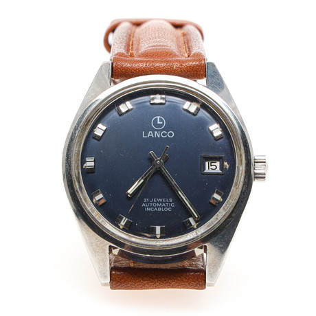 LANCO AUTOMATIC, steel wristwatch. Clocks & Watches - Wristwatches ...