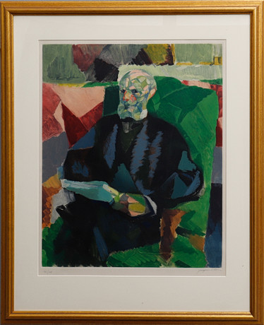 JAQUES VILLON. PORTRÄTT AV KONSTNÄRENS FAR. Konst - Grafik - Auctionet