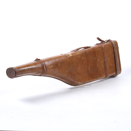 RIFLE CASE, leather, so-called "leather ham". The beginning of the 20th ...