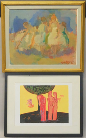 ARTE, DOS PARTES, INCLUYENDO WRÅKE. Arte - Obra gráfica - Auctionet