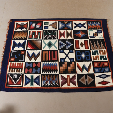 VÄGGBONAD, Inca-kalender, Peru. Mattor & Textil - Textil - Auctionet