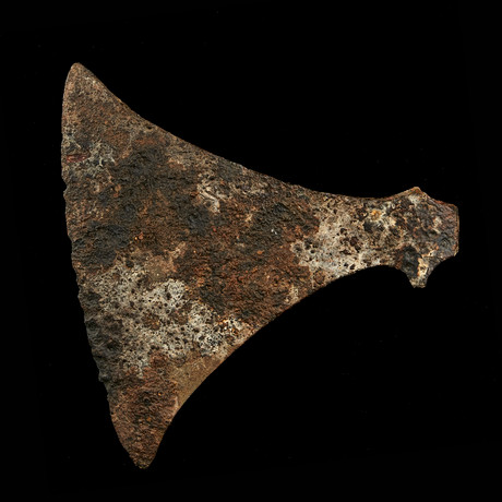 HACHA DE BATALLA, llamada "Hacha larga", época vikinga, aproximadamente ...