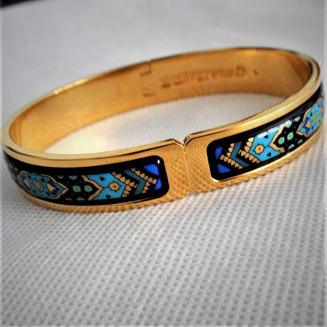 M.FREY ARMBAND, metall, gångjärn, med emalj. Smycken & Ädelstenar ...