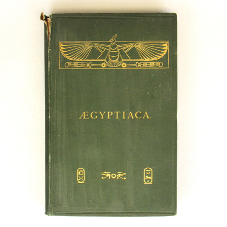 KLODEBUNDET KOPI AF AEGYPTIACA 1891 AF SIR CHARLES NICHOLSON. Bøger ...